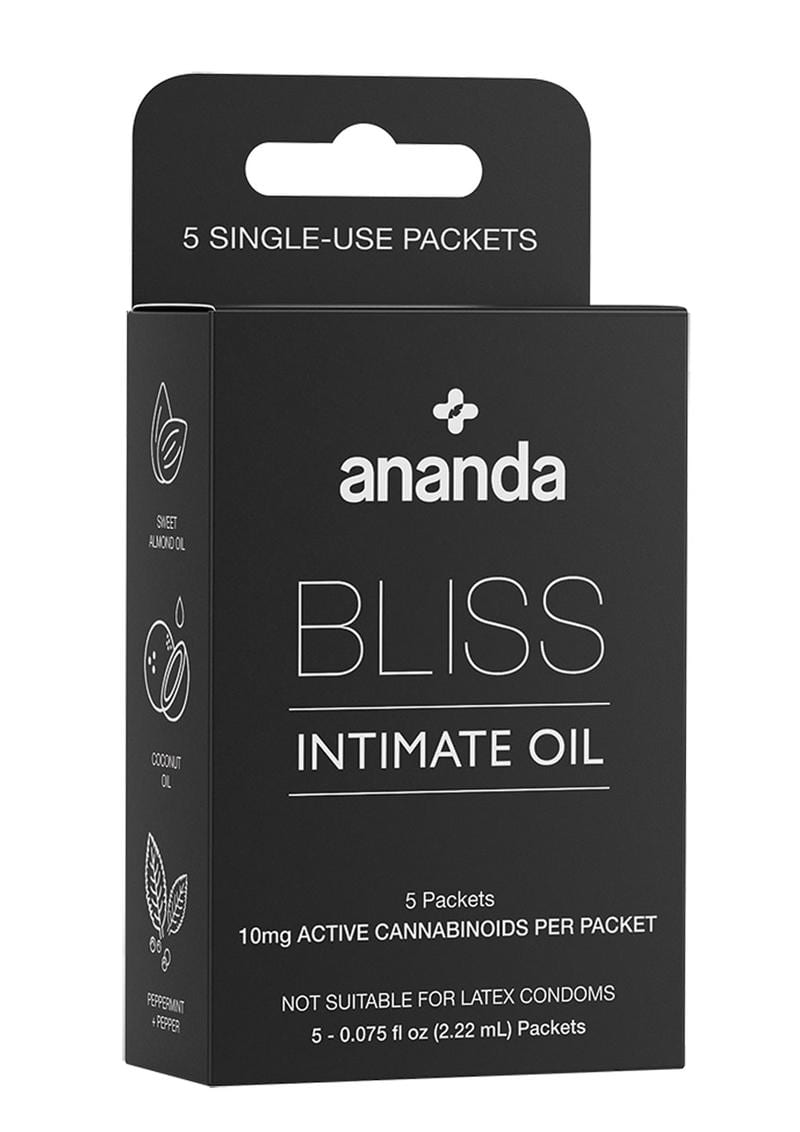 Bliss Intimate Oil CBD Infused Individual Use 10mg Pack – 5 Packs Per ...